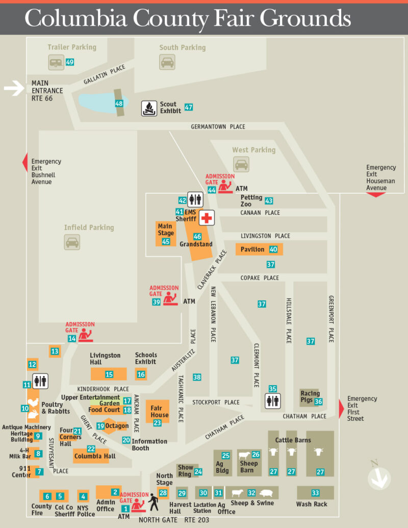 Fairgrounds Map – Columbia County Fair